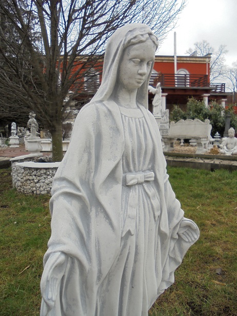 Statue "Heilige Maria" 93 cm, Menschen, Steinguss Steinfigur Gartendeko ...